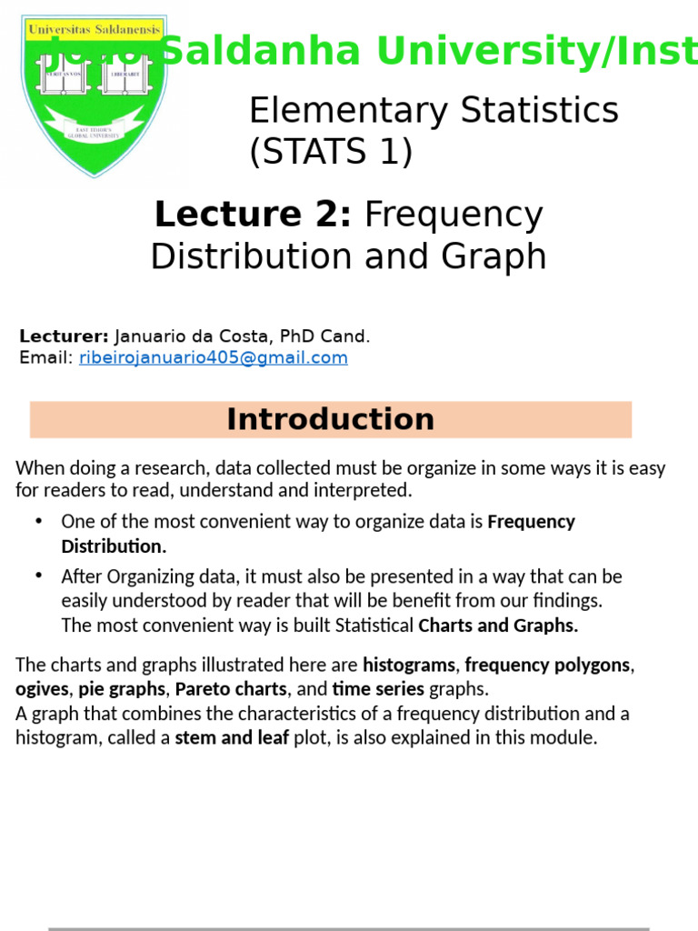 Lecture 2-Organizing and Summarizing Data | PDF | Histogram