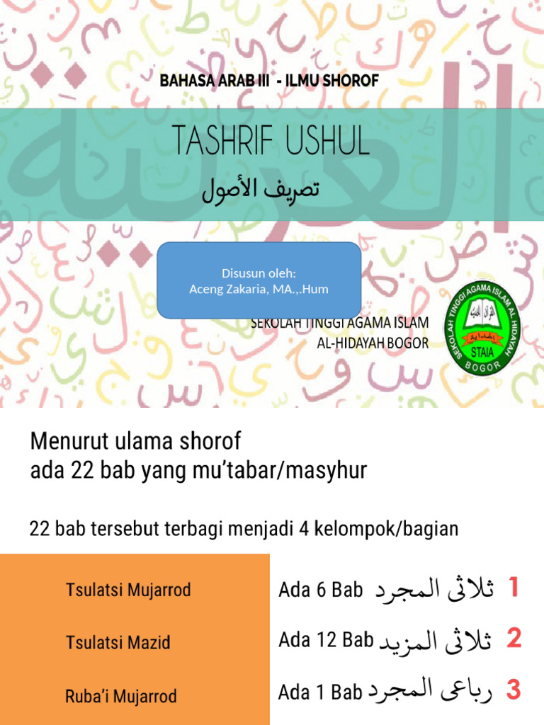 Tasref Ushul | PDF
