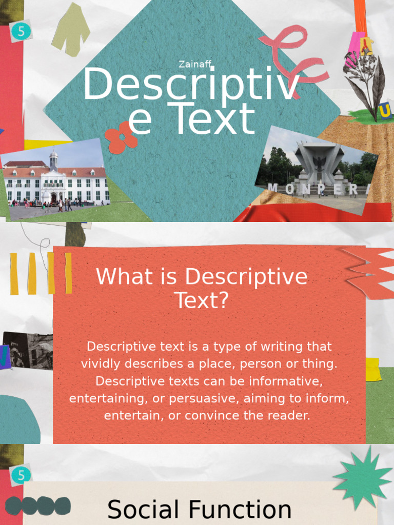 Ppt Descriptive Text 10 Zainaff | PDF | Subject (Grammar) | Linguistic ...