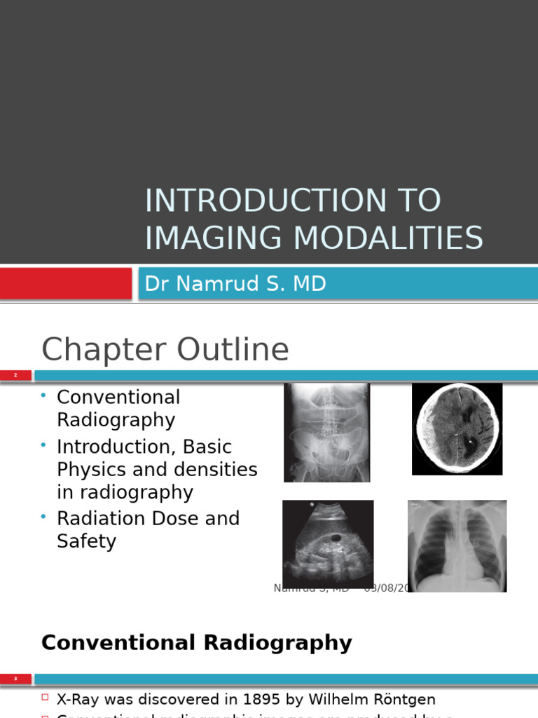 Introduction To Imaging Modalities | PDF | Radiography | Absorbed Dose