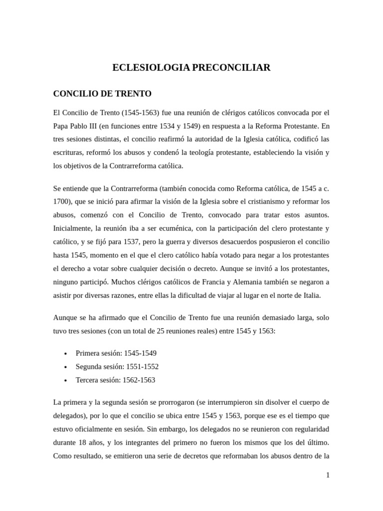 Modelos de La Iglesia Preconciliar | PDF | Iglesia Católica | eucaristía