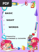 Basic Sight Words Grade 2 | PDF