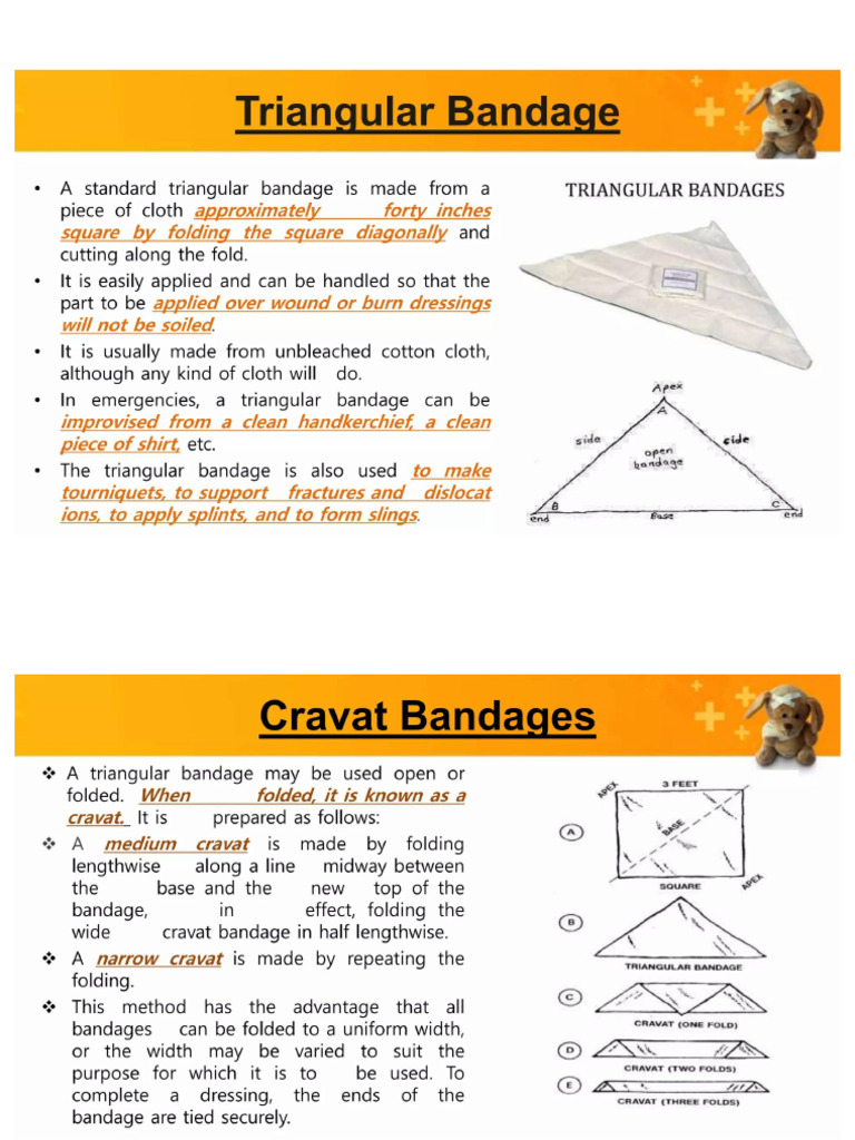 Bandaging Triangular Bandaging and Cravat Types of Knots 2 2048 | PDF