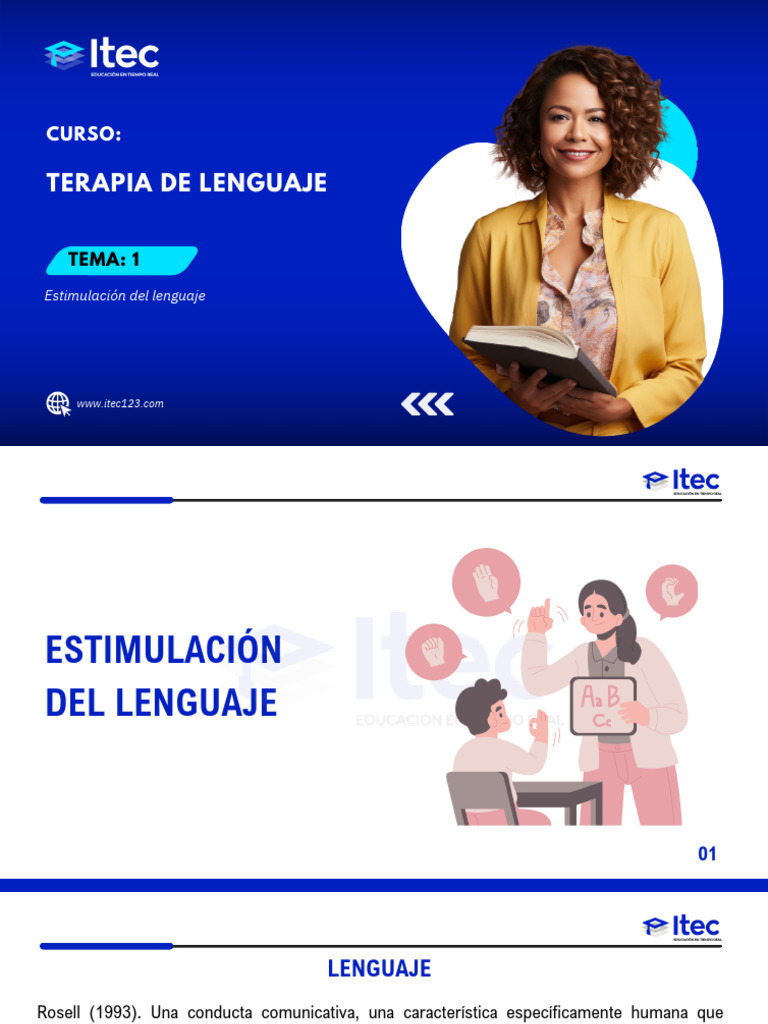 TEMA 1 - Estimulación del lenguaje | PDF | Aprendizaje | Percepción
