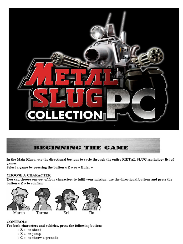 Metal Slug Instructionuk | PDF