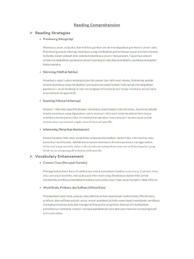 Reading Strategies | PDF