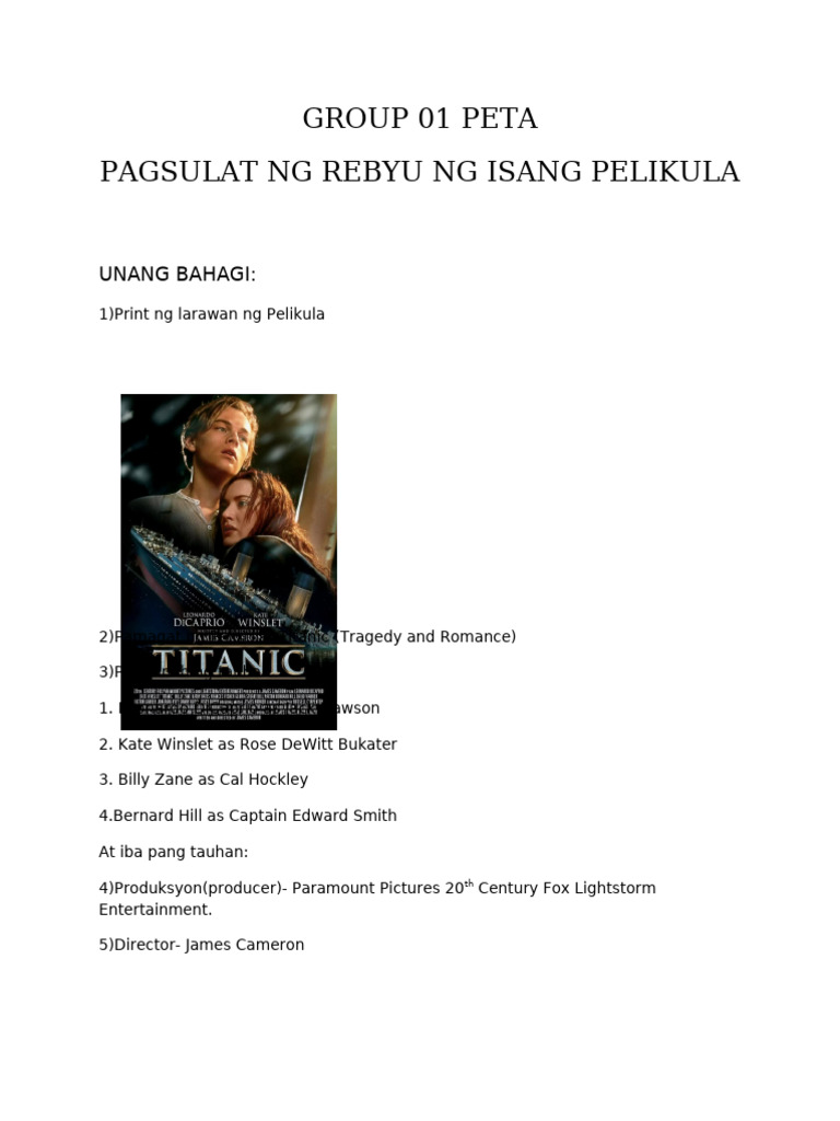 Filipino Peta - Group 01 | PDF