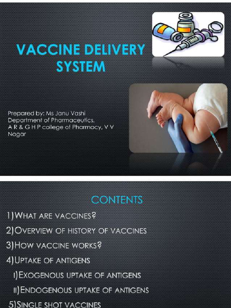 Vaccine Delivery System | PDF
