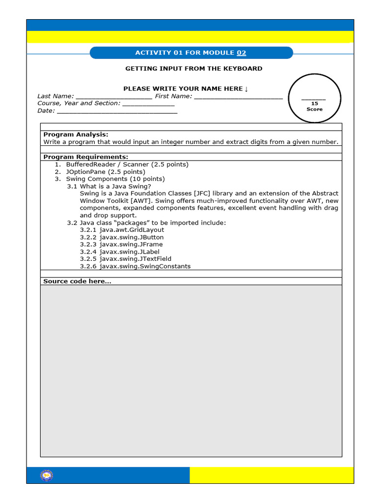 Activity 01 for Module 02 | PDF | Computer Libraries | Systems Architecture