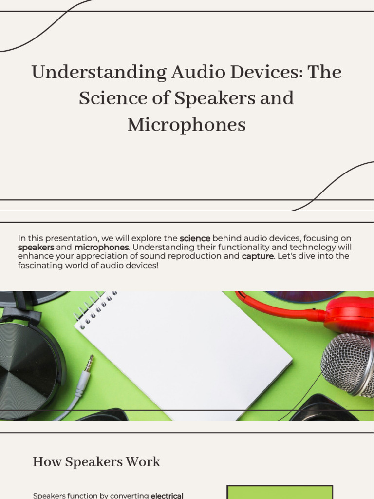 Slidesgo Understanding Audio Devices The Science of Speakers and ...