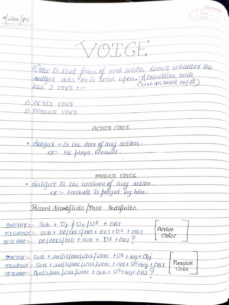 Narration/Voice Notes English | PDF