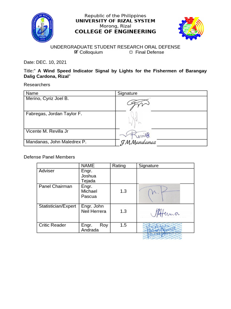 GROUP7 - Summary of GRADES of The Colloqium | PDF
