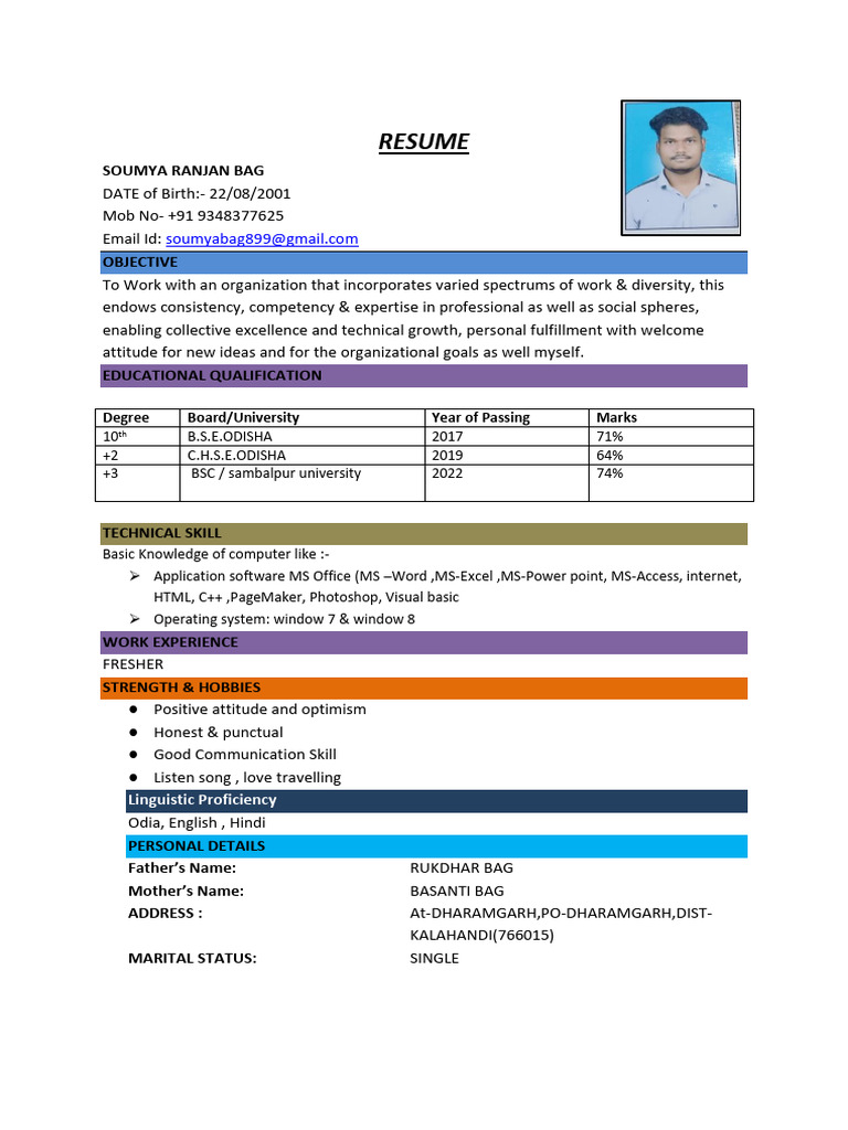 Soumya resume | PDF