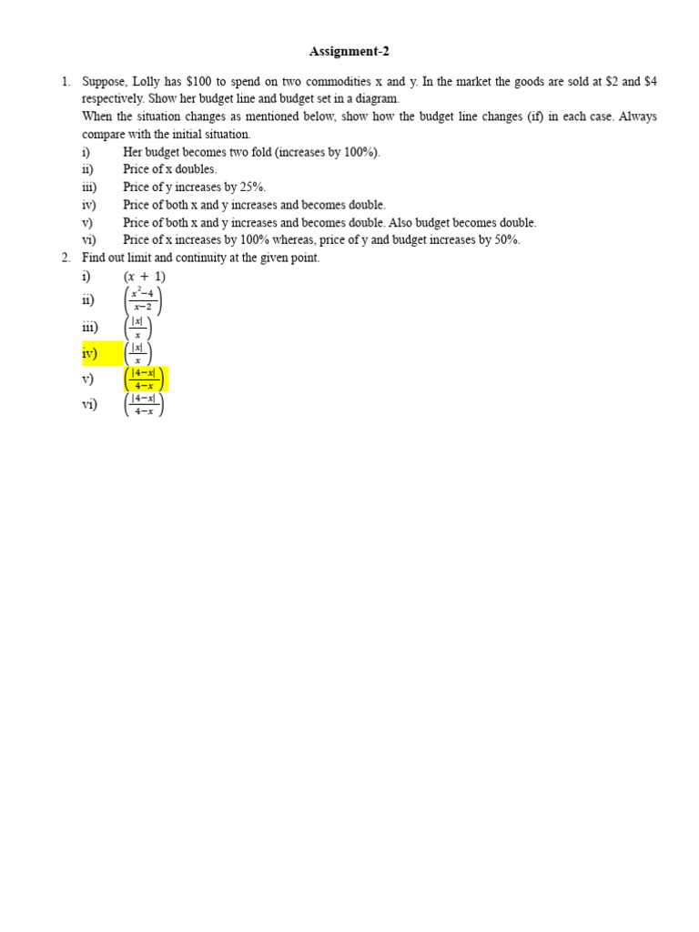 Assignment 2 (Corrected) | PDF