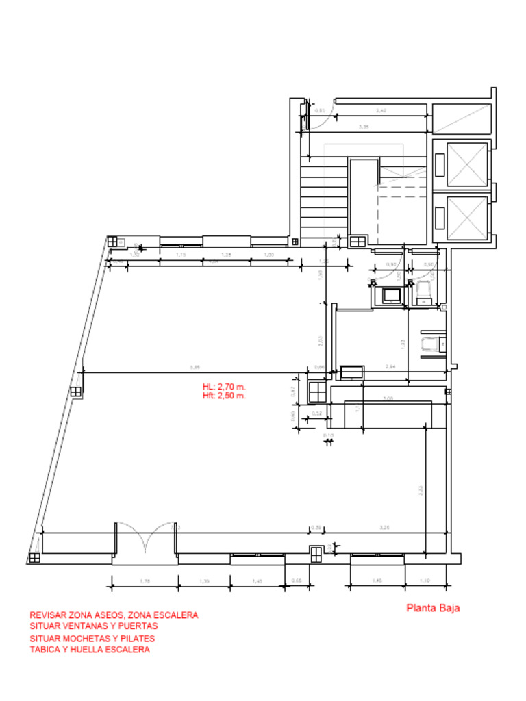 Plano Planta Baja Cota Revisar | PDF