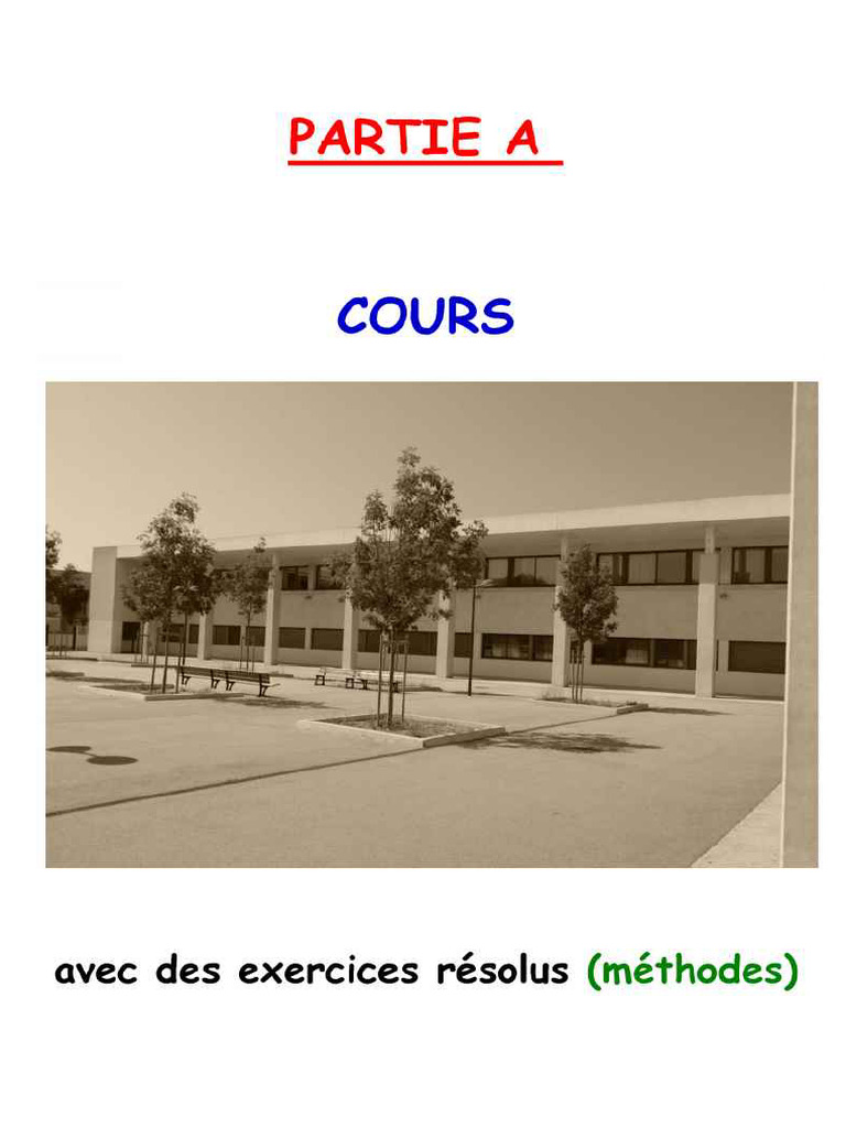 Livret MATHS 3eme Seconde Partie a COURS | PDF