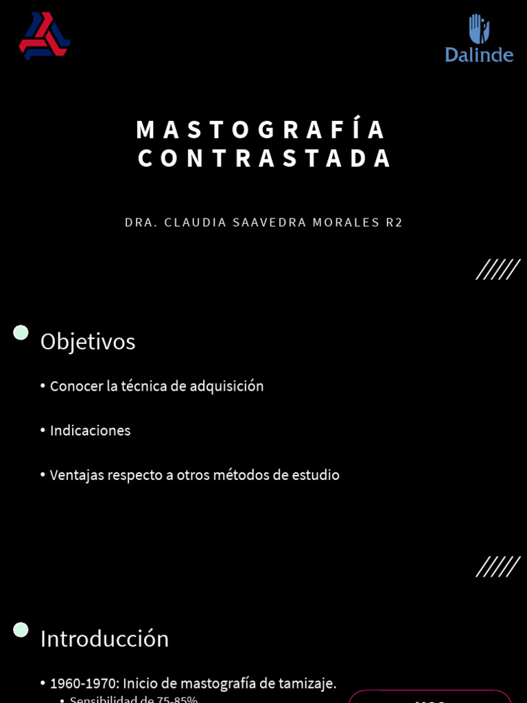 Mastografía con Contraste: Ventajas y Técnica | PDF | Rayo X | Cáncer ...