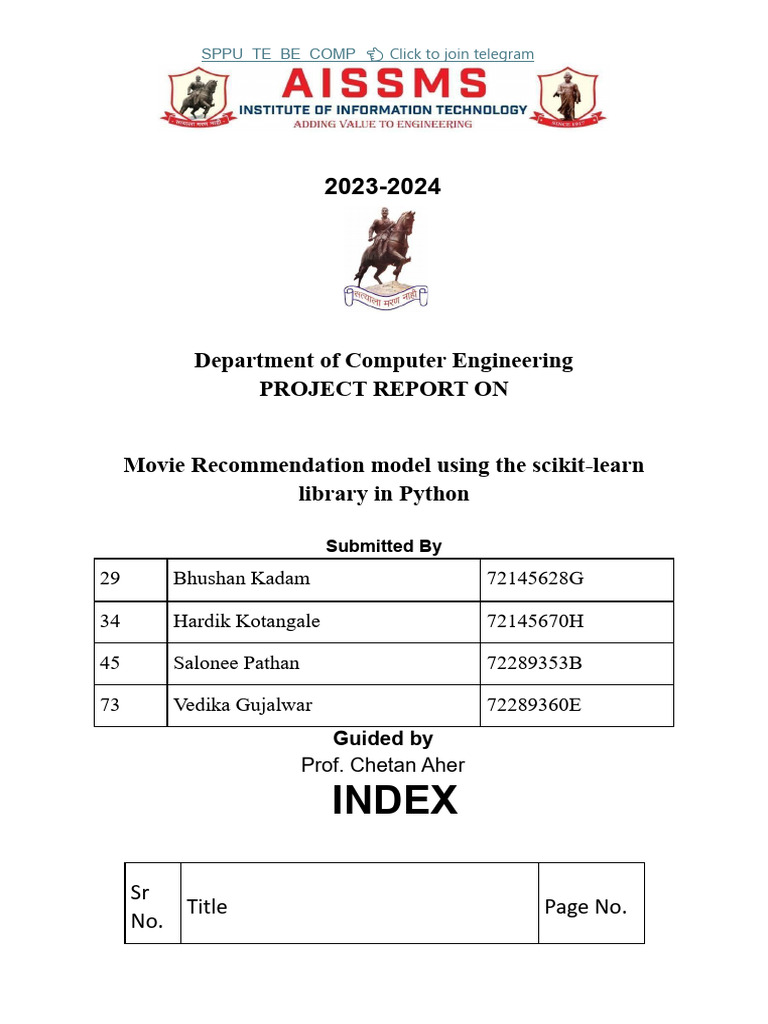 Dsbda Mini Project Aissms CLG | PDF | Machine Learning | Cognitive Science