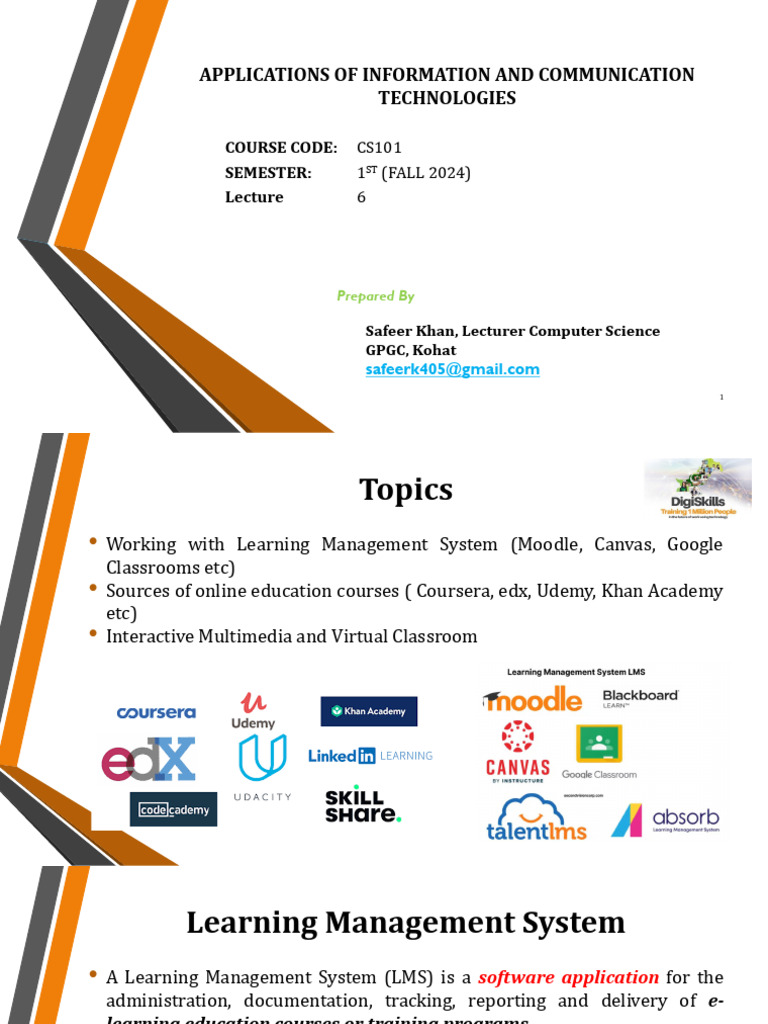 6.lecture 6 ICT in Education | PDF | Educational Technology | Distance Education