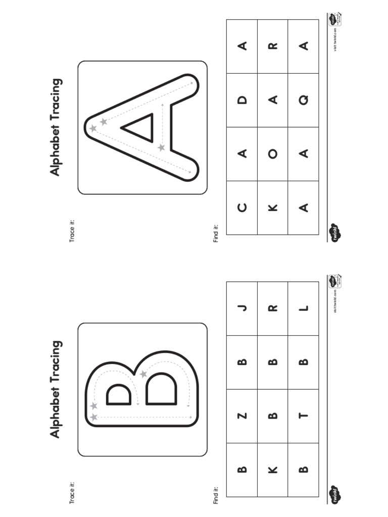 Letter A-C Tracing | PDF