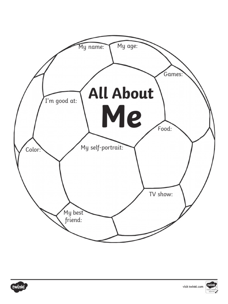All About Me Soccer Ball | PDF