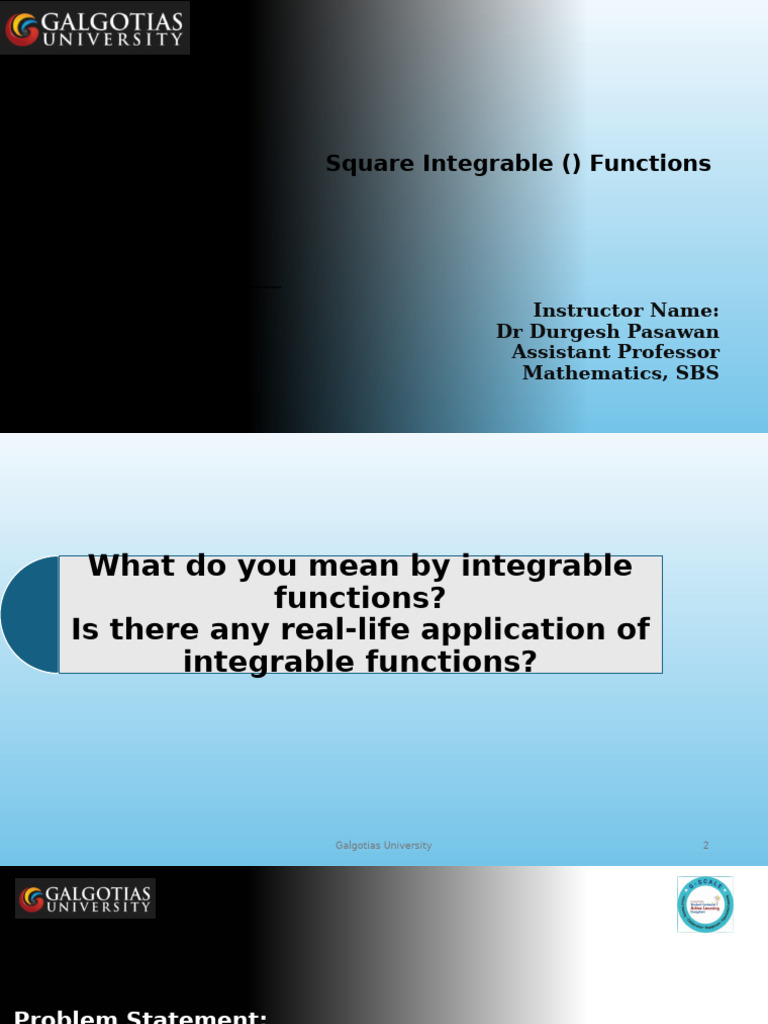 Lec-02 - Integrable Function - PPT | PDF