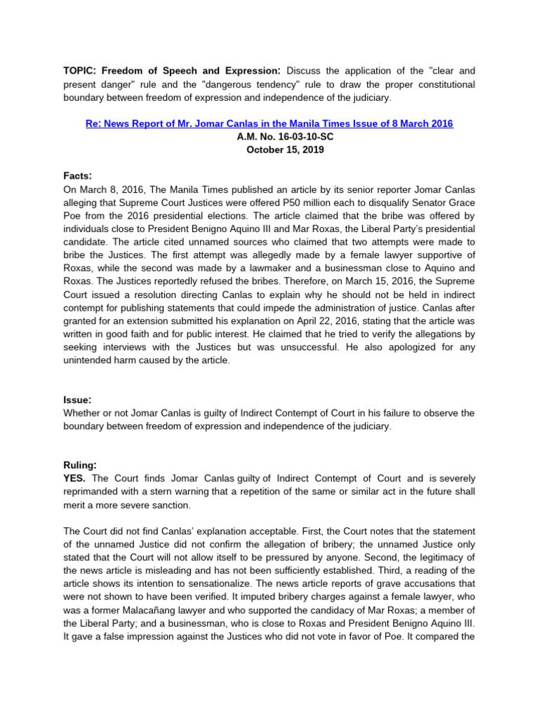 80 - Re News Report of Mr. Jomar Canlas in the Manila Times Issue of 8 ...