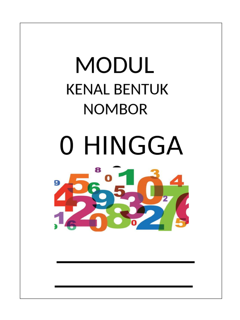 MODUL KENAL BENTUK NOMBOR | PDF