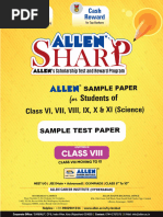 Allen Screening Test Practice Paper 7-8 | PDF | Sodium Bicarbonate ...