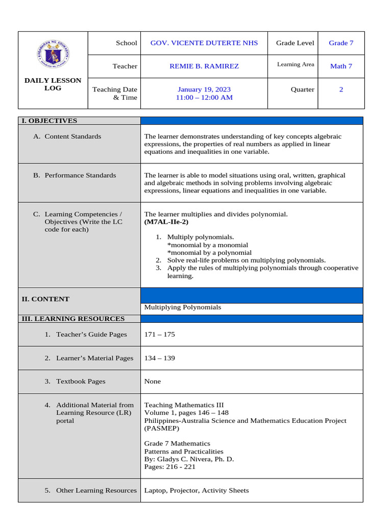 Lp on Multiplying Polynomials | PDF | Polynomial | Mathematics