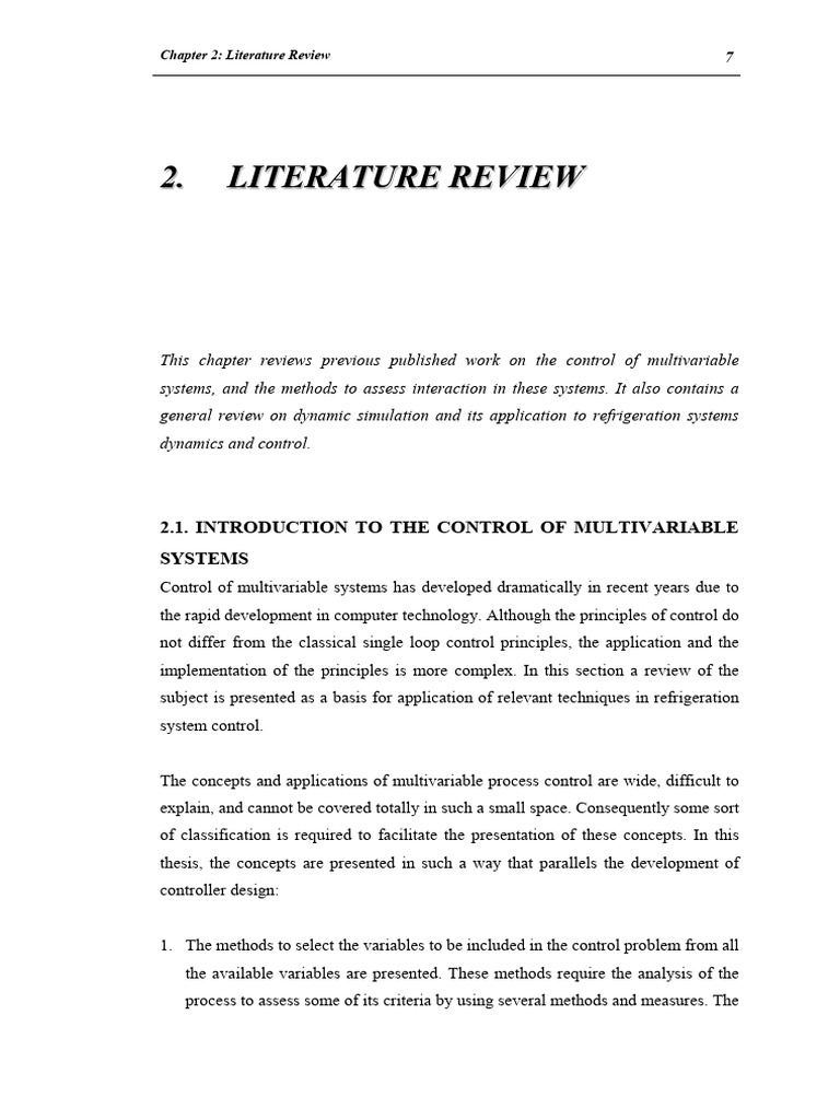 Multivariable Control Systems Review | PDF | Matrix (Mathematics ...