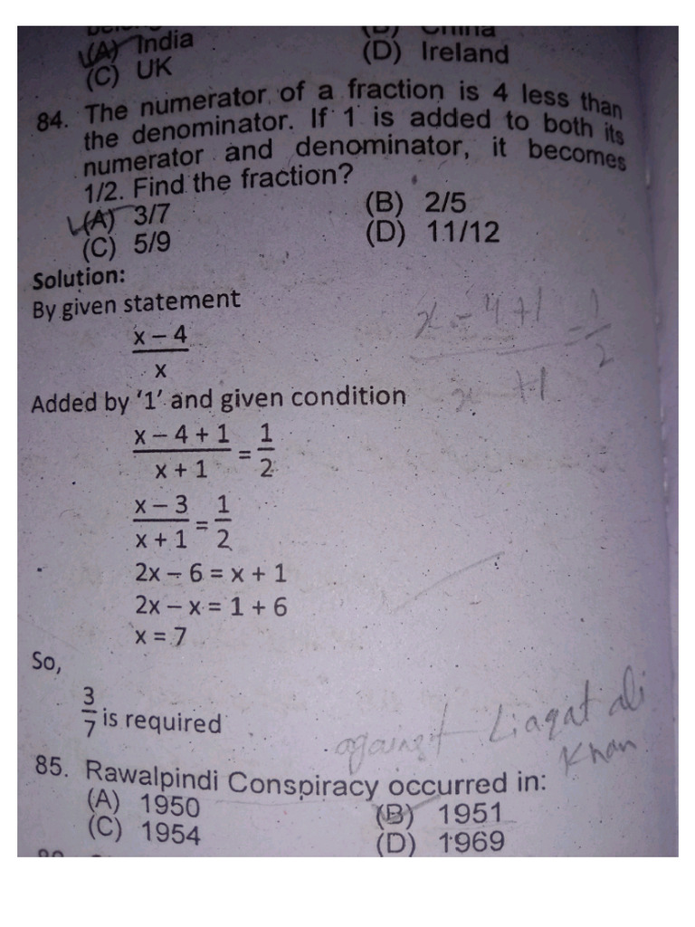 2024 Math Past Paper Questions | PDF