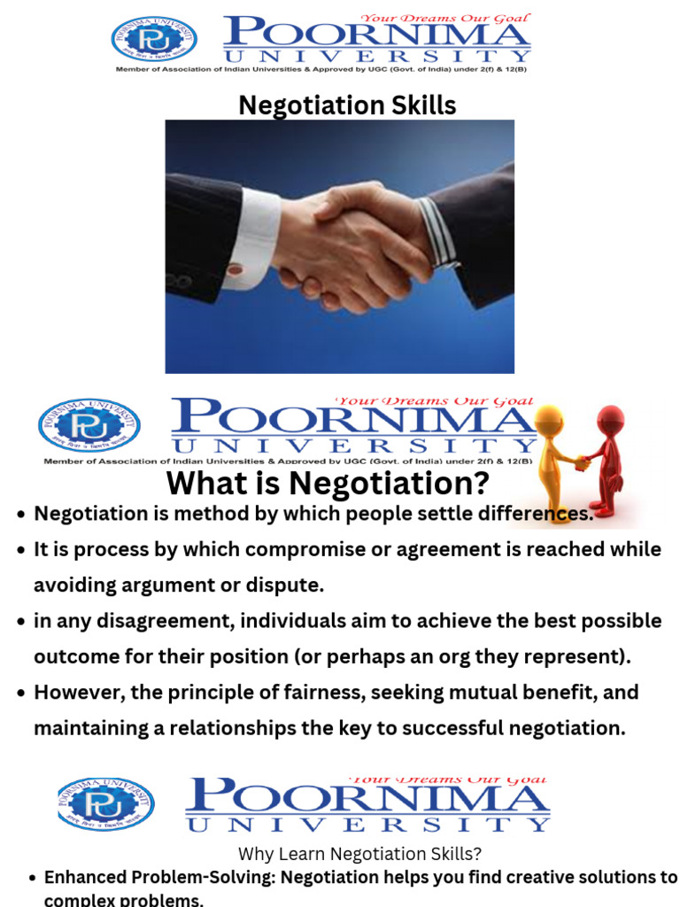 Negotiation Skills Unit 1 | PDF | Negotiation | Psychological Concepts