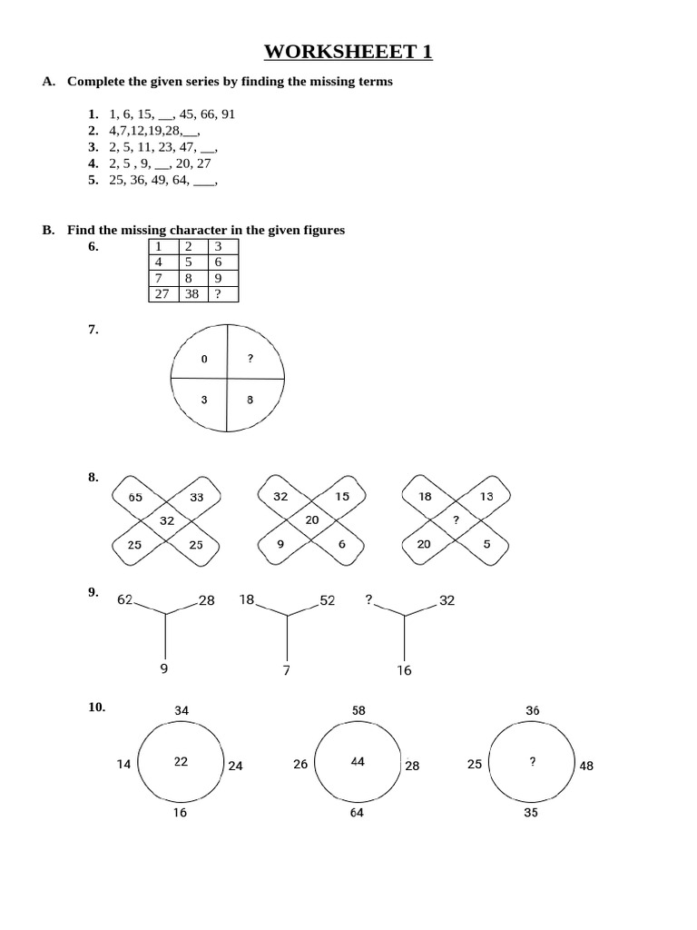GK_8_pattern of numbers | PDF