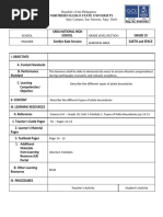 DLL - Science 10 - Quarter 1 - Week 3 | PDF | Plate Tectonics | Fault ...