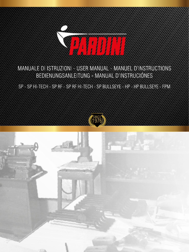 outlines from MANUALE_SP_HP_FPM_Pardini | PDF