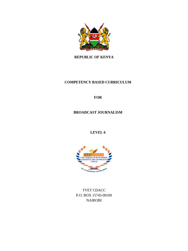 Curriculum For Broadcast Level-6-1 | PDF | Entrepreneurship | Mathematics