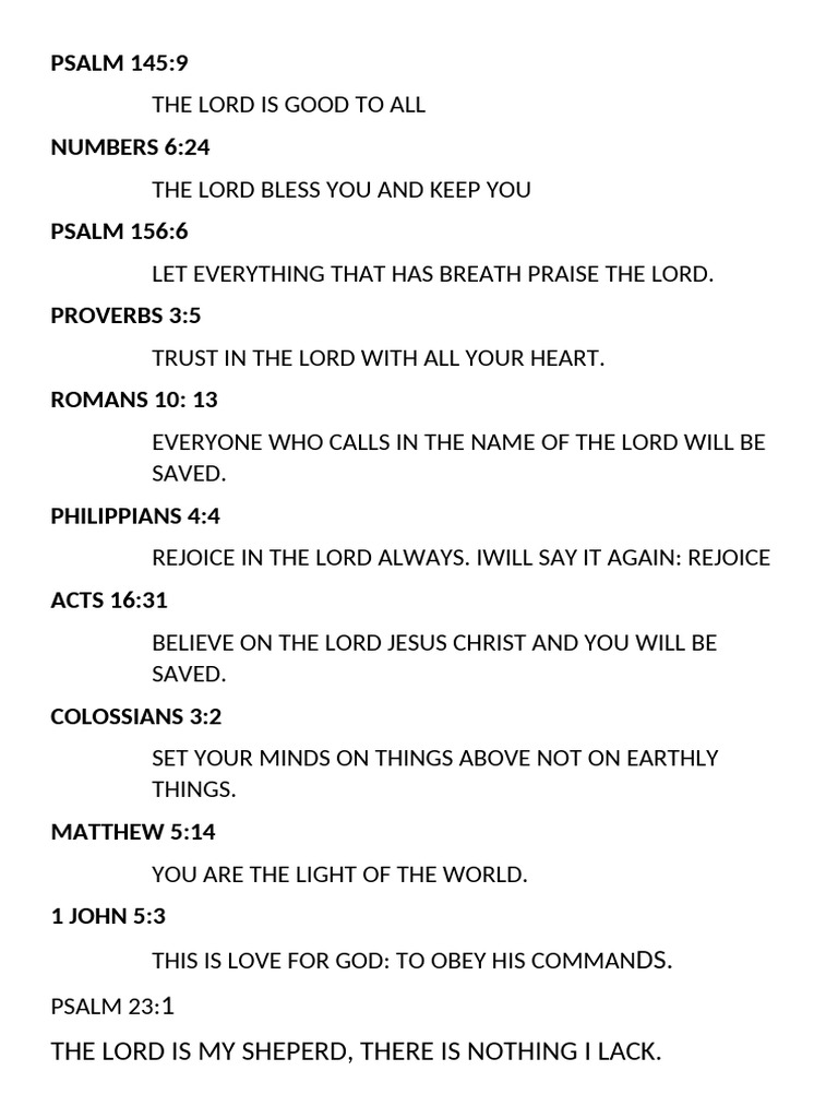 Bible Verse | PDF