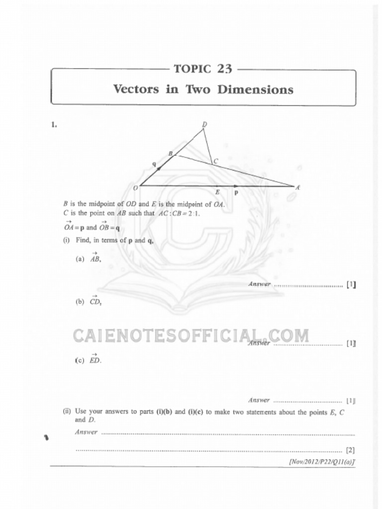 Vectors | PDF