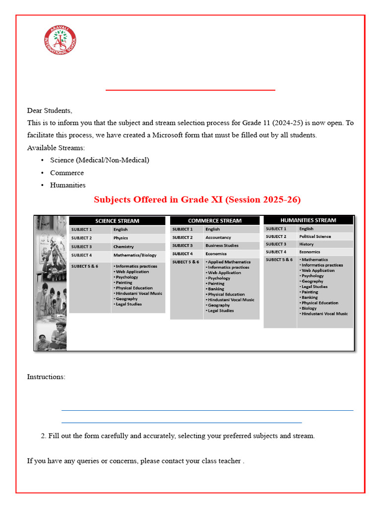 Stream Selection Notice | PDF