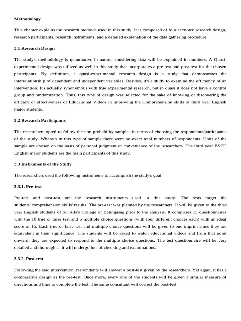 Research Methodology 1 | PDF | Methodology | Statistics