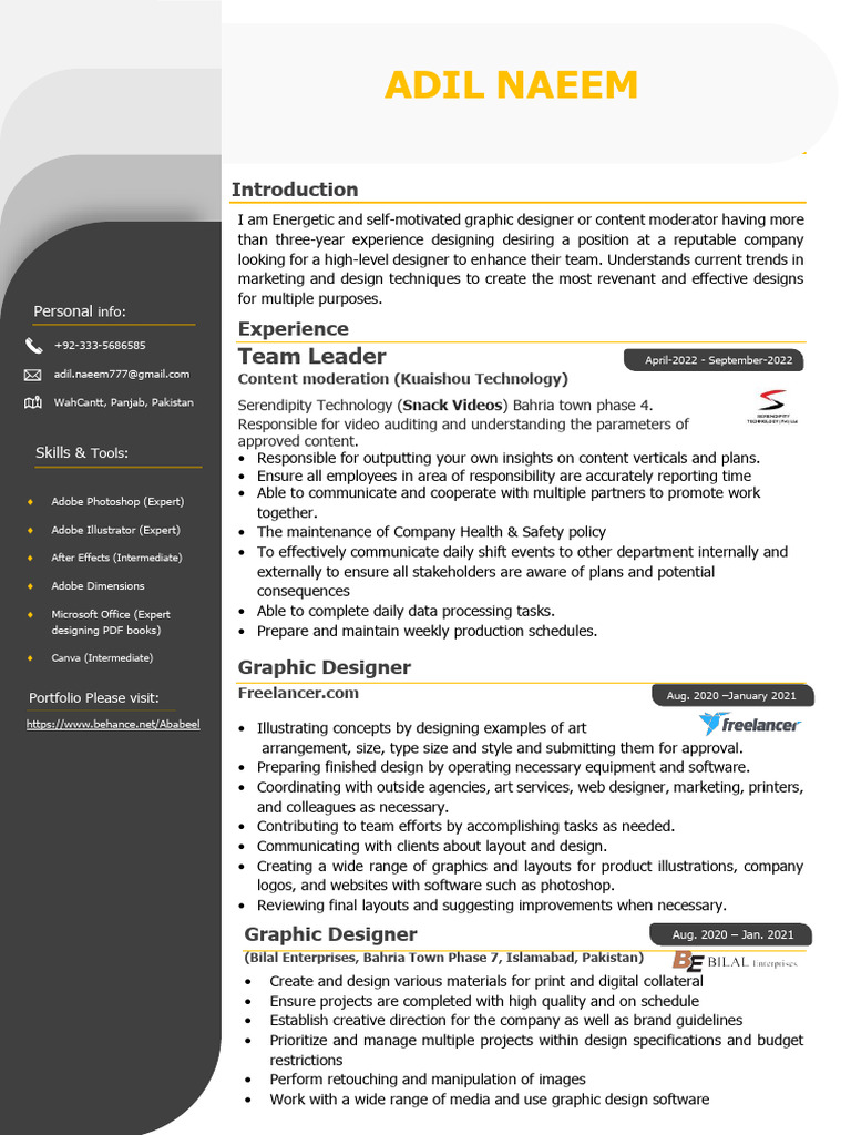 Adil Naeem Resume | PDF | Graphic Design | Ultrasound