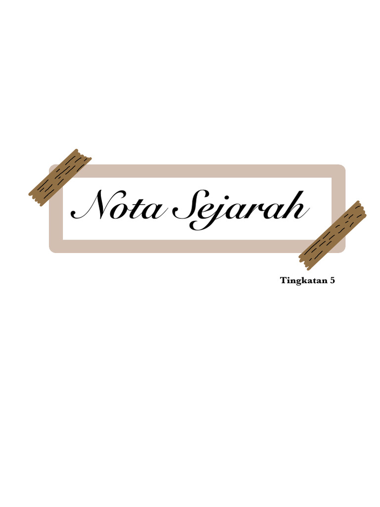 Sejarah Form 5 (1) | PDF