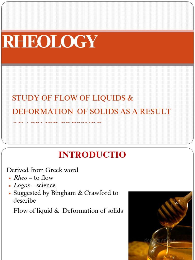 UNIT 5 - Viscosity and Rheology | PDF | Deformation (Engineering ...