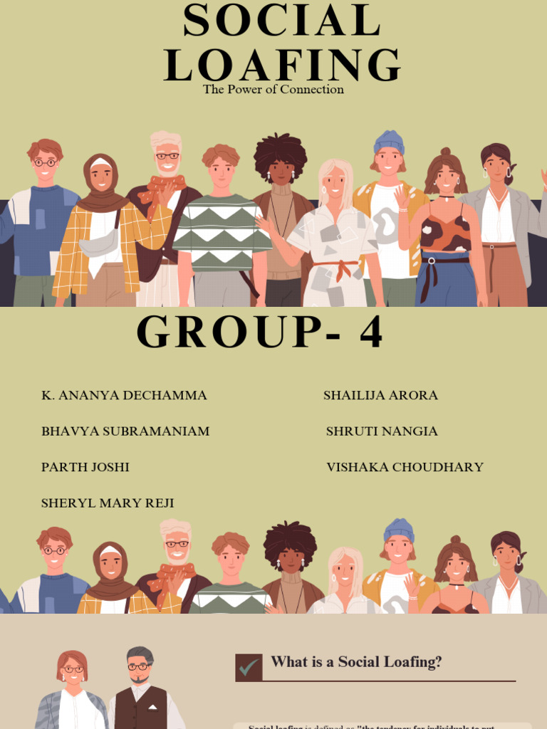 Understanding Social Loafing Dynamics | PDF | Group Cohesiveness ...