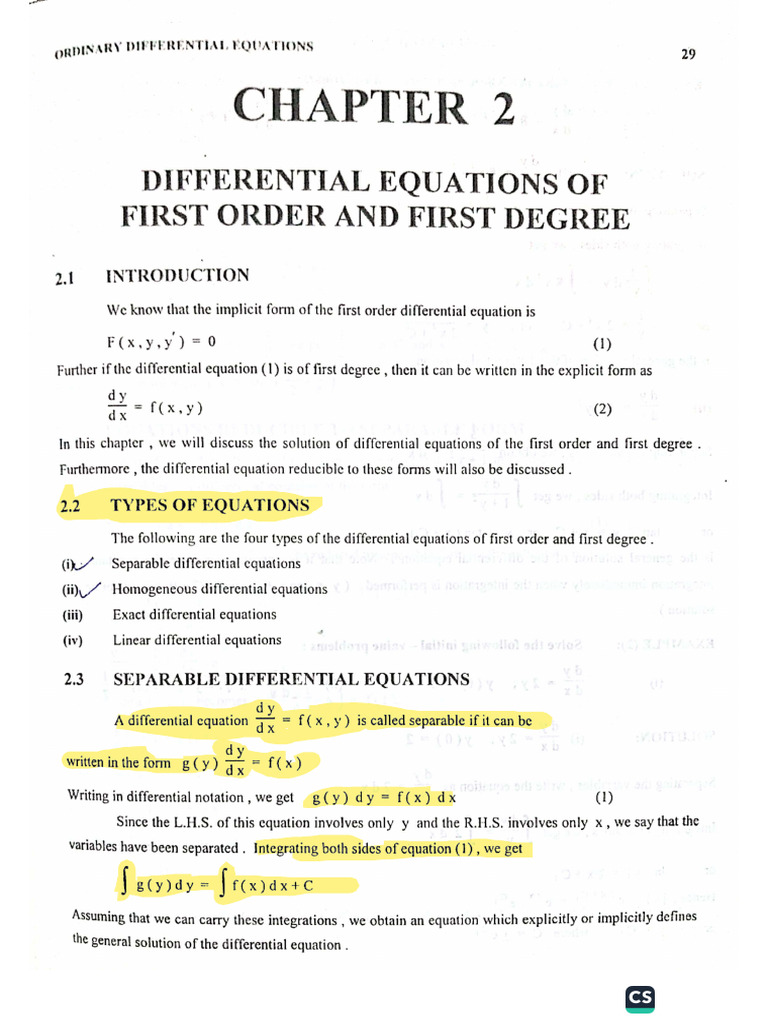 Ode's Chapter 2 | PDF
