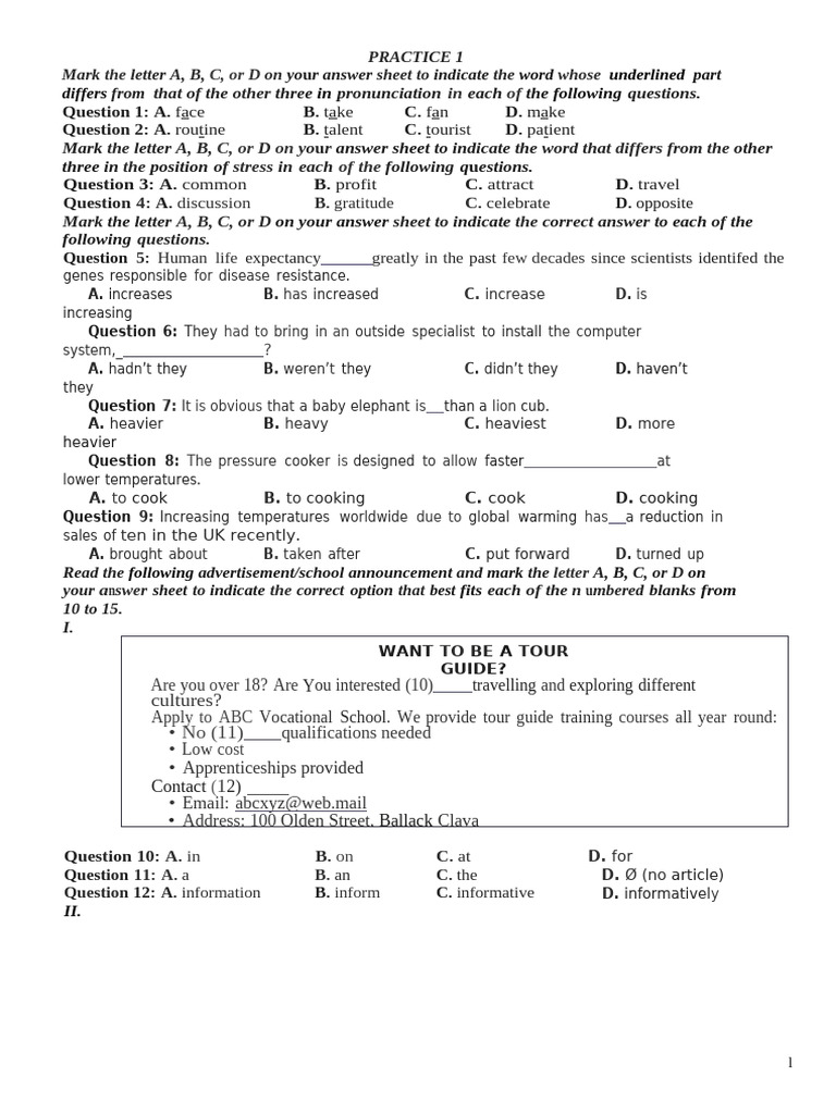 Practice 1+2 | PDF | Sustainable City | Traffic