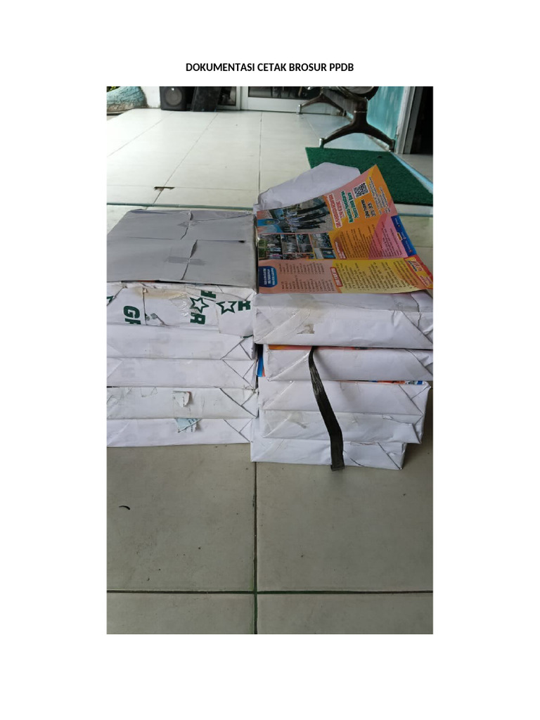 Dokumentasi Cetak Brosur PPDB | PDF
