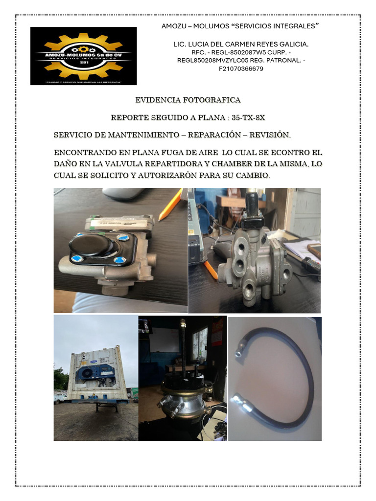 Reporte Seguido A Plana 32-TX-8X | PDF