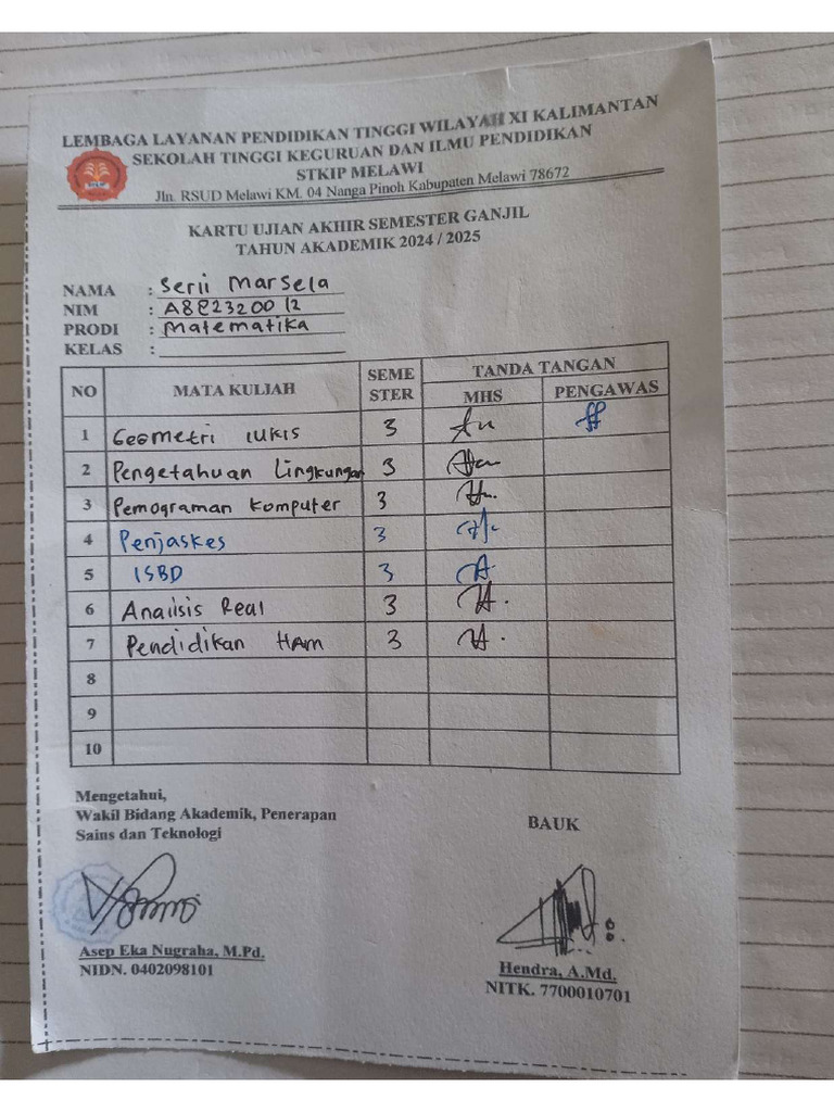 Jawaban UAS Serli Marselaa | PDF